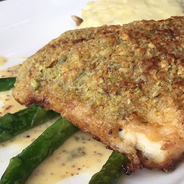 Pistachio Crusted Grouper @ Cooper's Hawk Winery & Restaurant