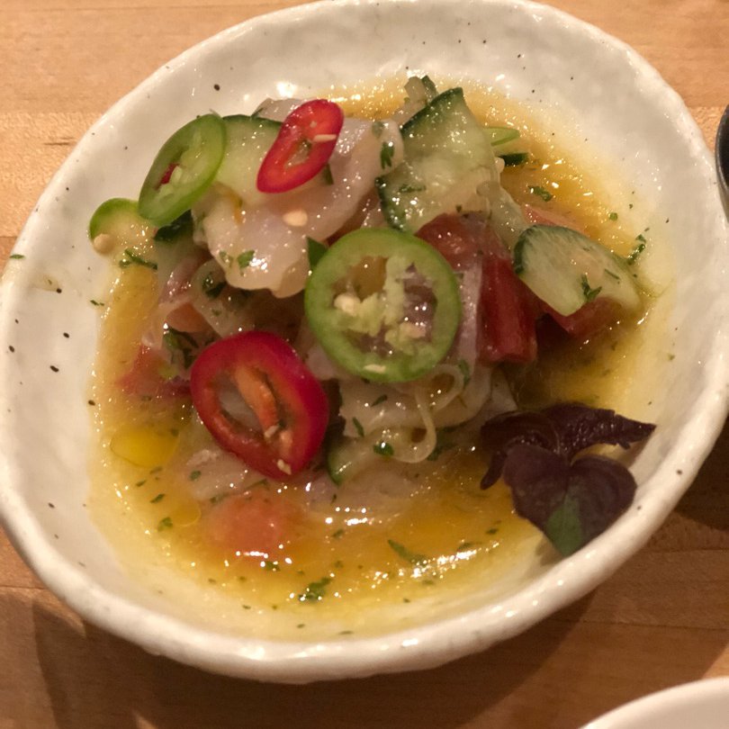 Seabass Ceviche @ Shack-Fuyu Soho on Eaten
