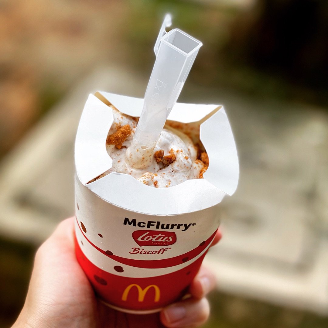 Lotus Biscoff® McFlurry® @ McDonald's Clementi Mall on Eaten