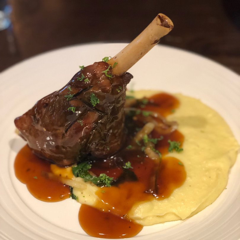 Braised Lamb Shank, Mash, Swiss Chard & Redcurrant Gravy @ The George ...
