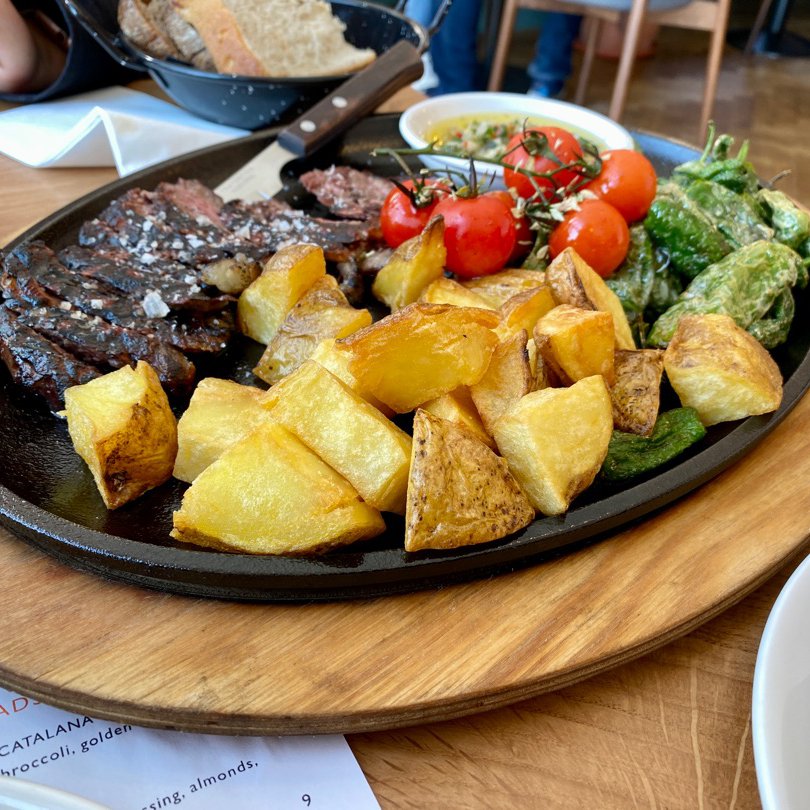 Galician Steak With Patatas Bravas @ Tapas Brindisa Richmond